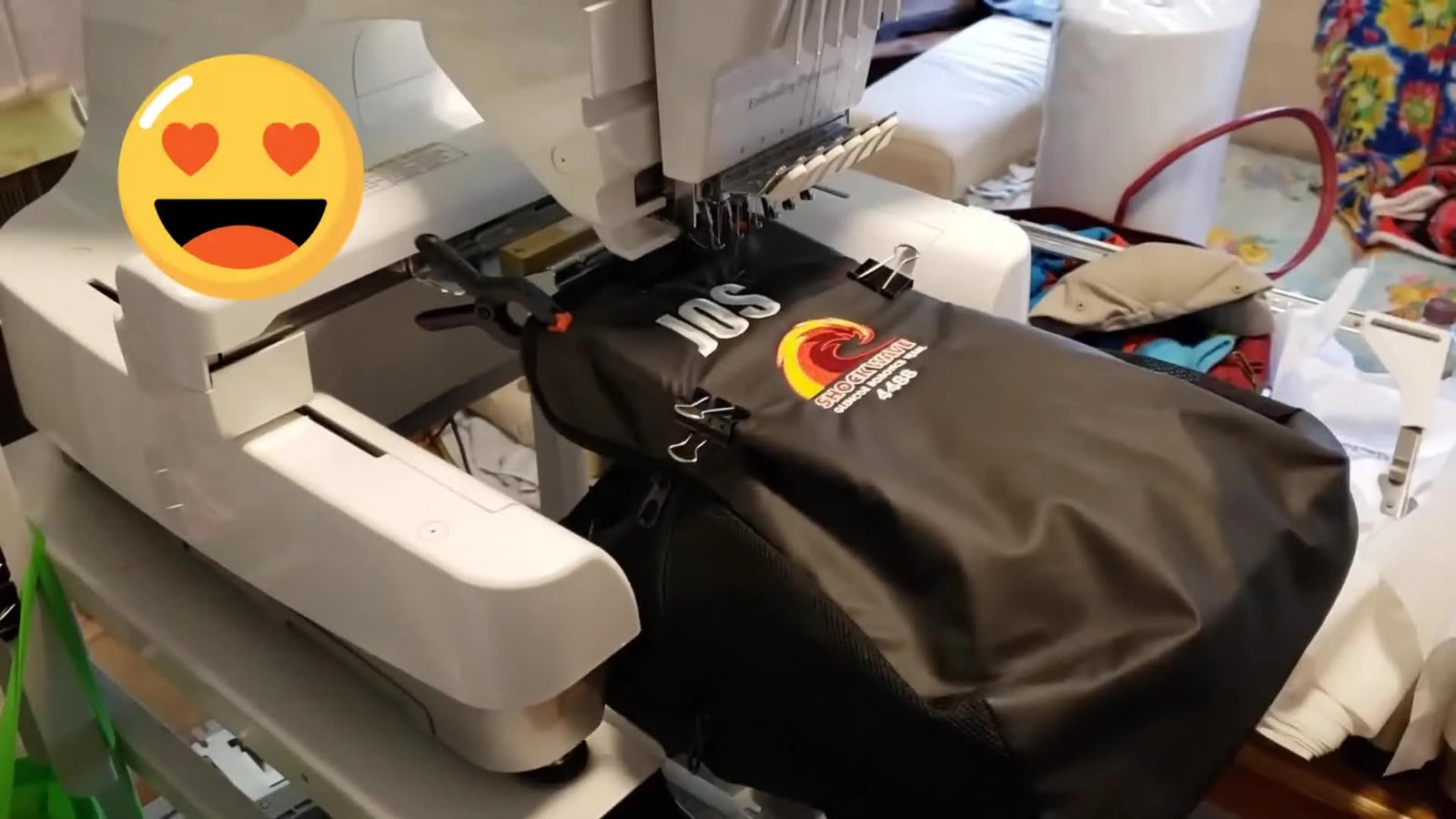 Backpack Front-Pocket Embroidery on a 6-Needle Machine: The Clamp-and ...