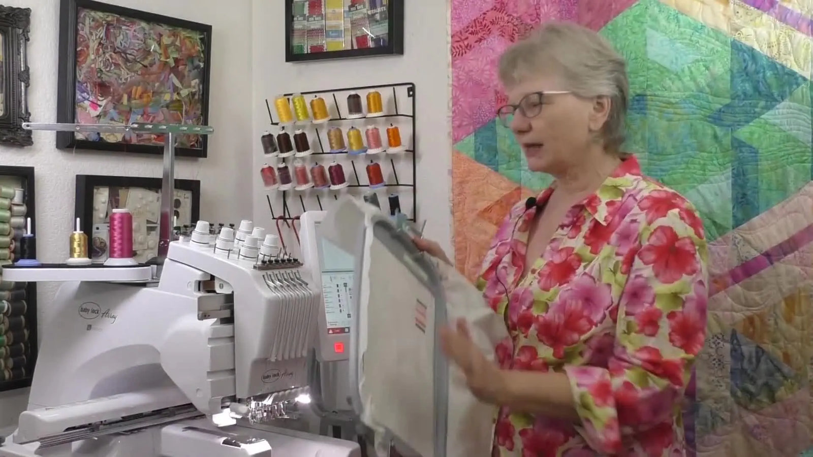 Baby Lock Array 6-Needle Power Moves: Tension Tests, Laser-Perfect Pla ...