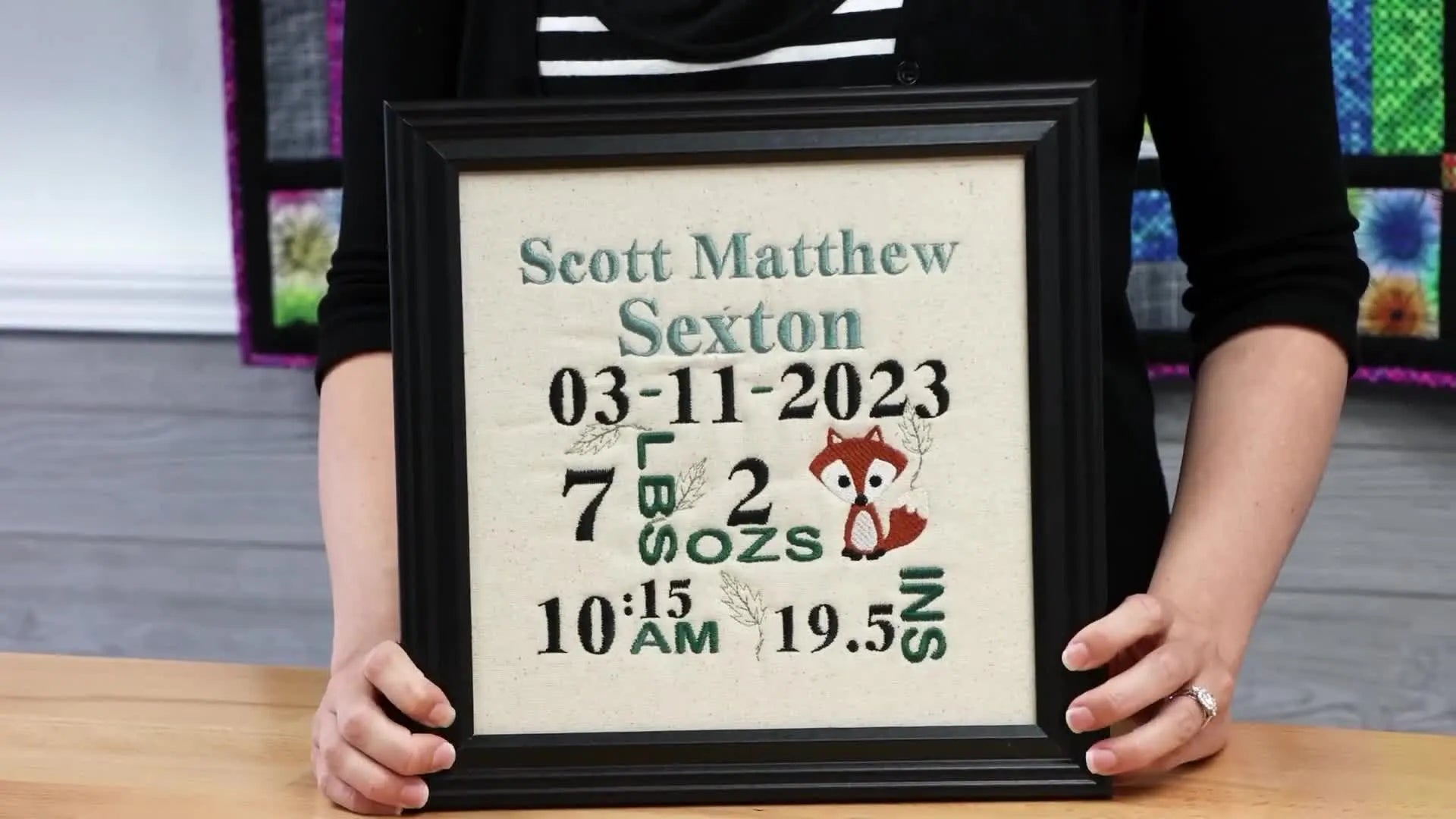 Brother Stellaire XJ1 Birth Announcement Templates: Clean On-Screen Te ...