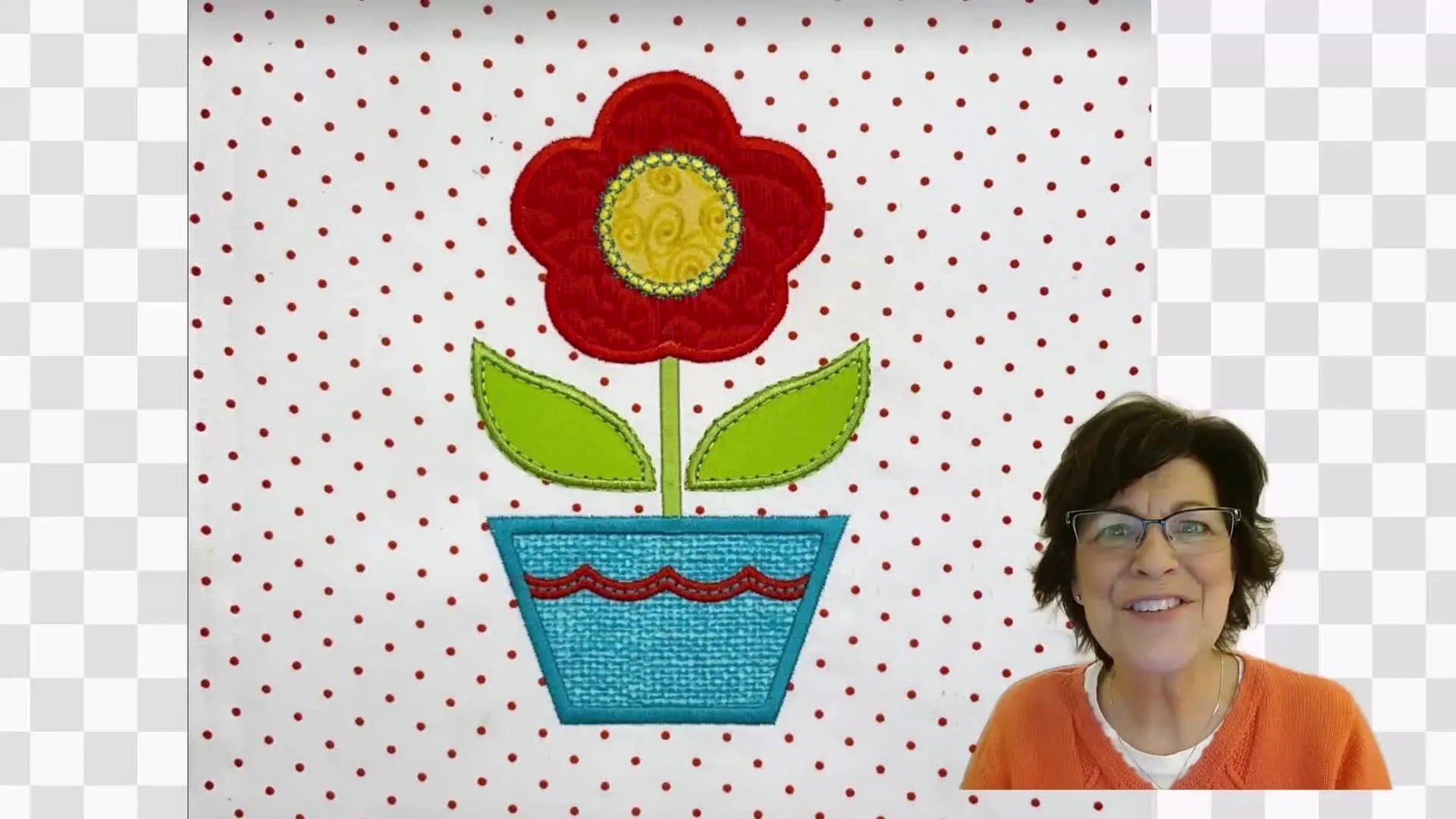 Digitize a Flower Appliqué in EL Software, Export Clean SVG Placement ...