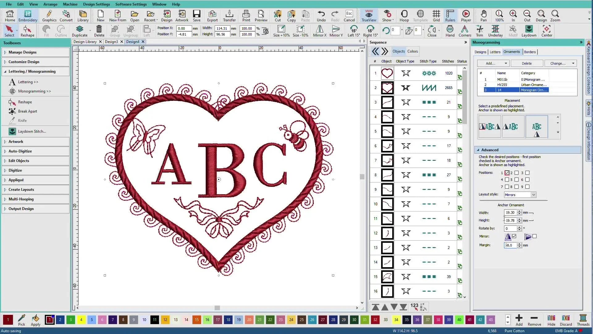 Hatch Embroidery Monogramming That Actually Stitches Well: Templates ...