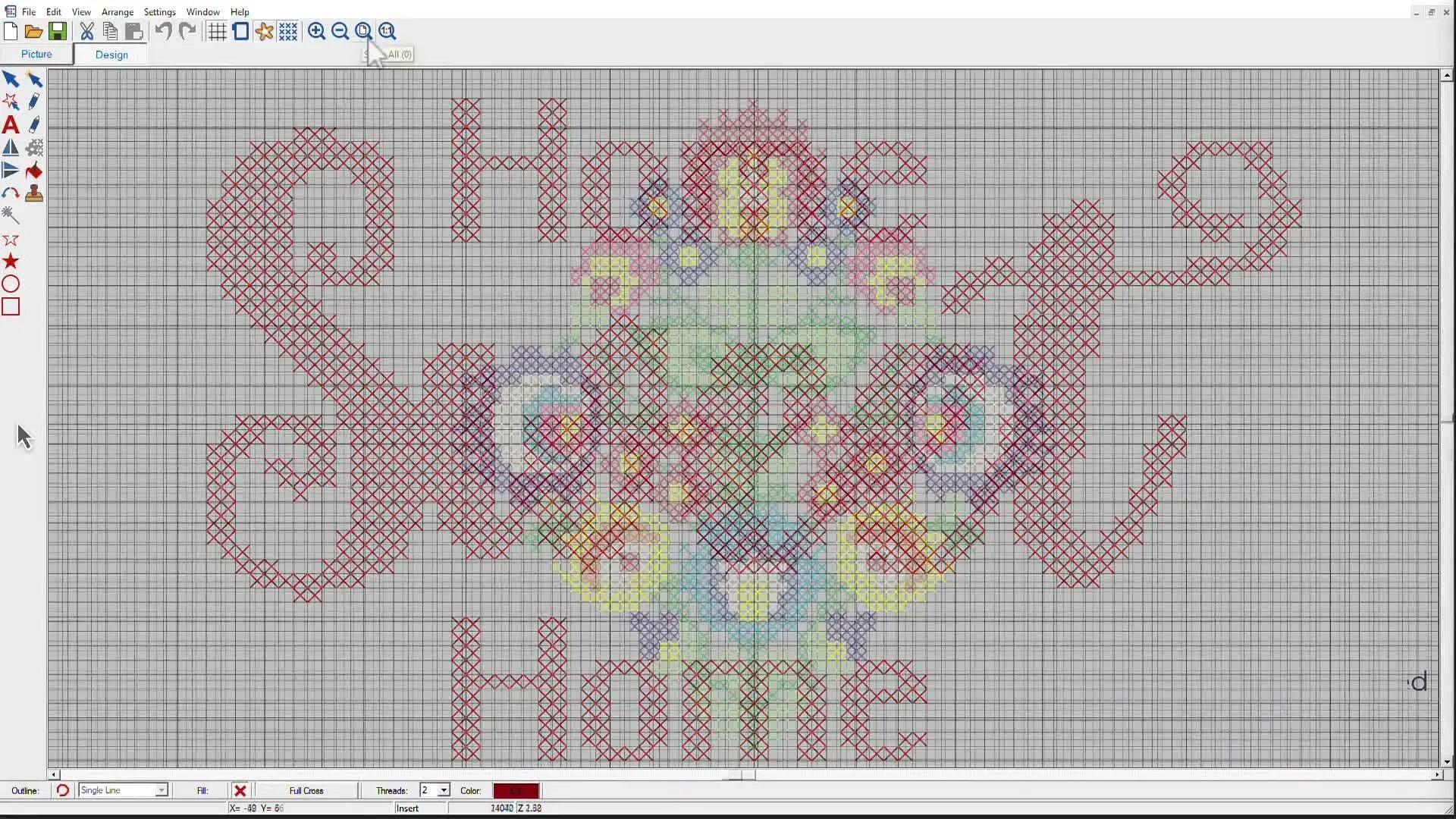 Hatch Cross Stitch Gem, Demystified: Pixels, Stitch Palette Choices, a ...