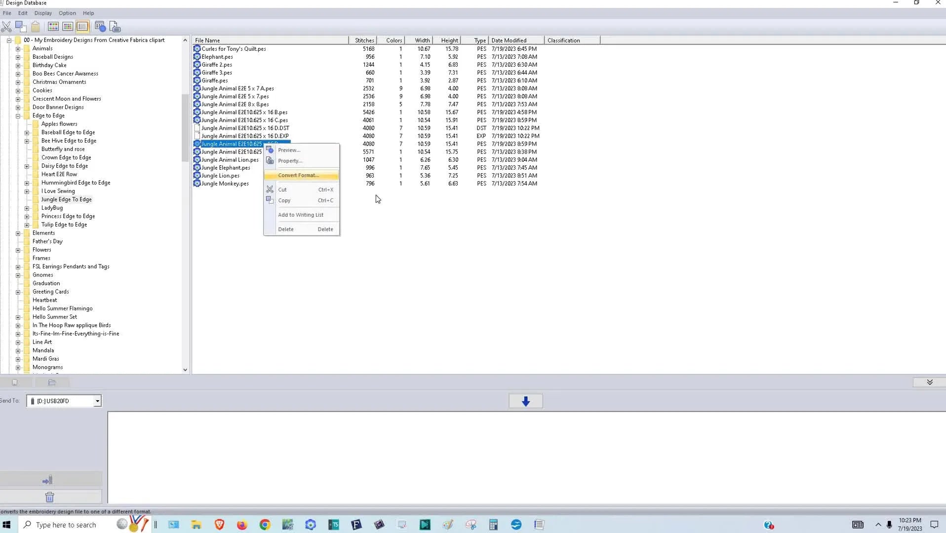 Stop Wasting Hours: Convert PES Embroidery Files to DST, HUS, and JEF ...