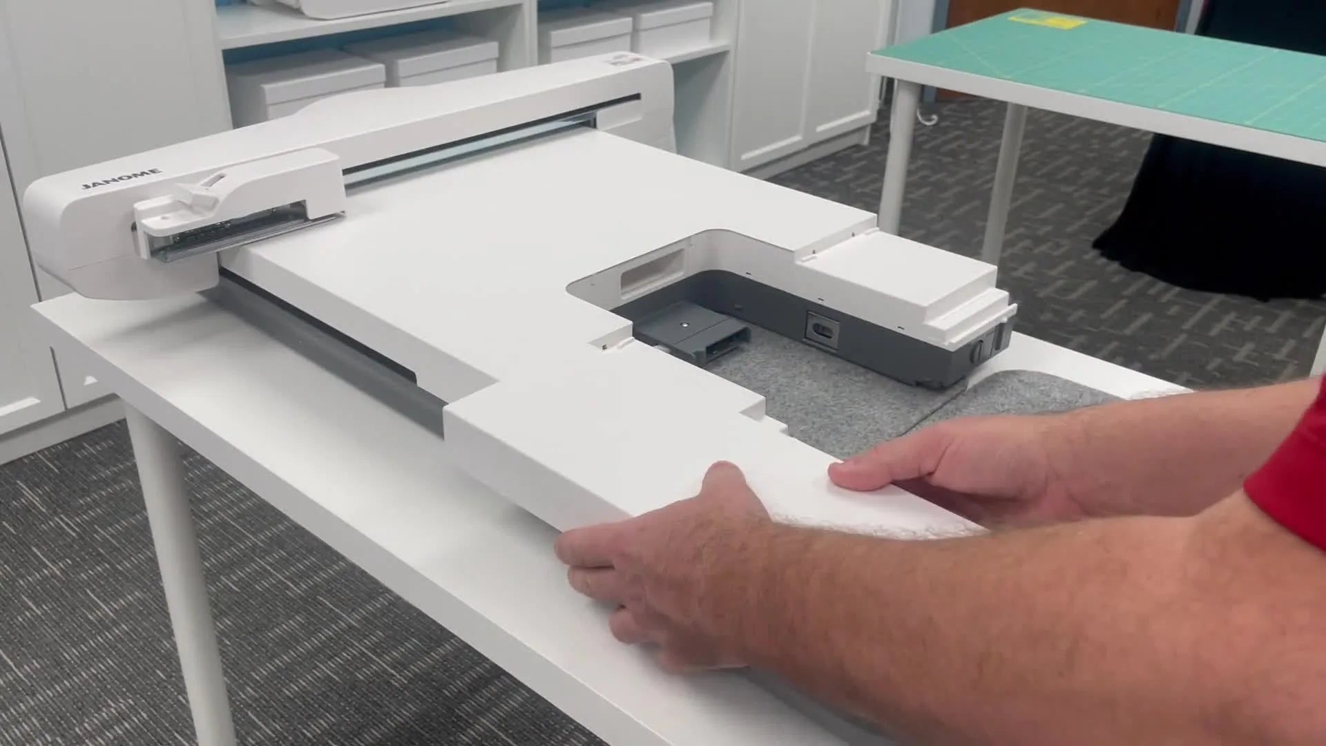 Janome Continental M17 Storage That Actually Saves Time: Hoops, Stitch ...