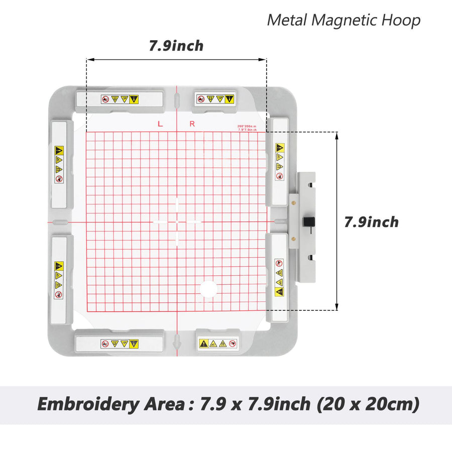 Strong Magnetic Embroidery Hoop – Compatible with POOLIN EOC06 EOC06RE ...
